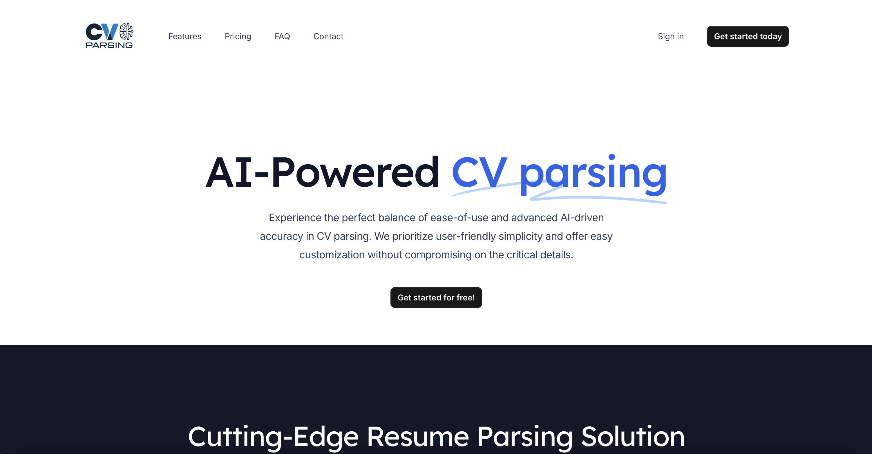 CV Parsing